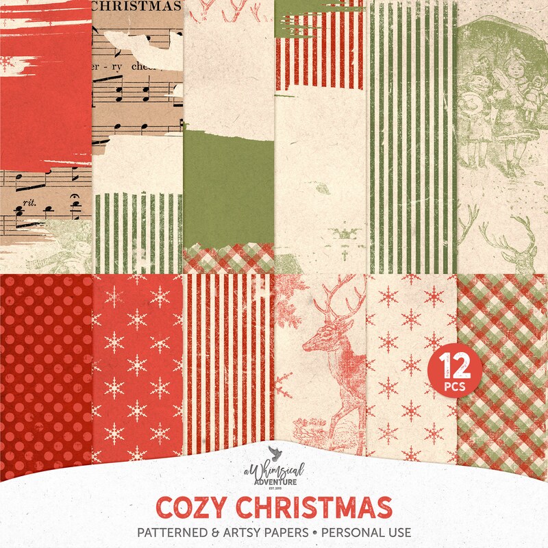 Digital Scrapbook Paper - Etsy