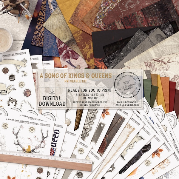Medieval Scrapbook - Etsy