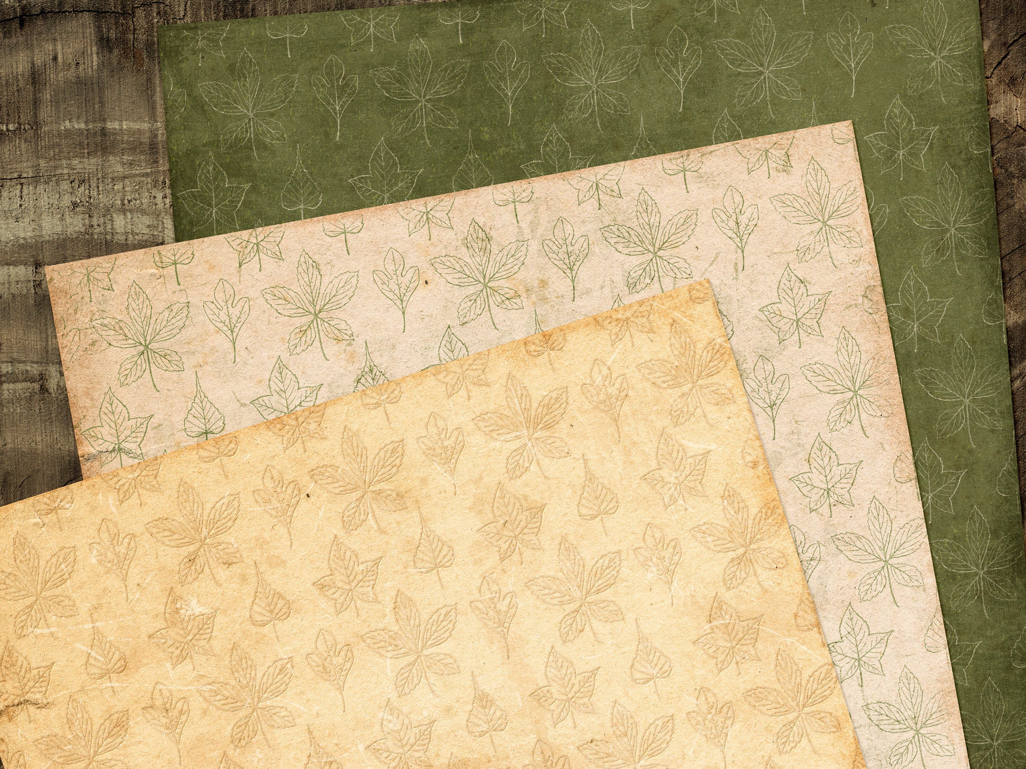 Grunge Fairycore Digital Papers Botanical Print Scrapbook - Etsy