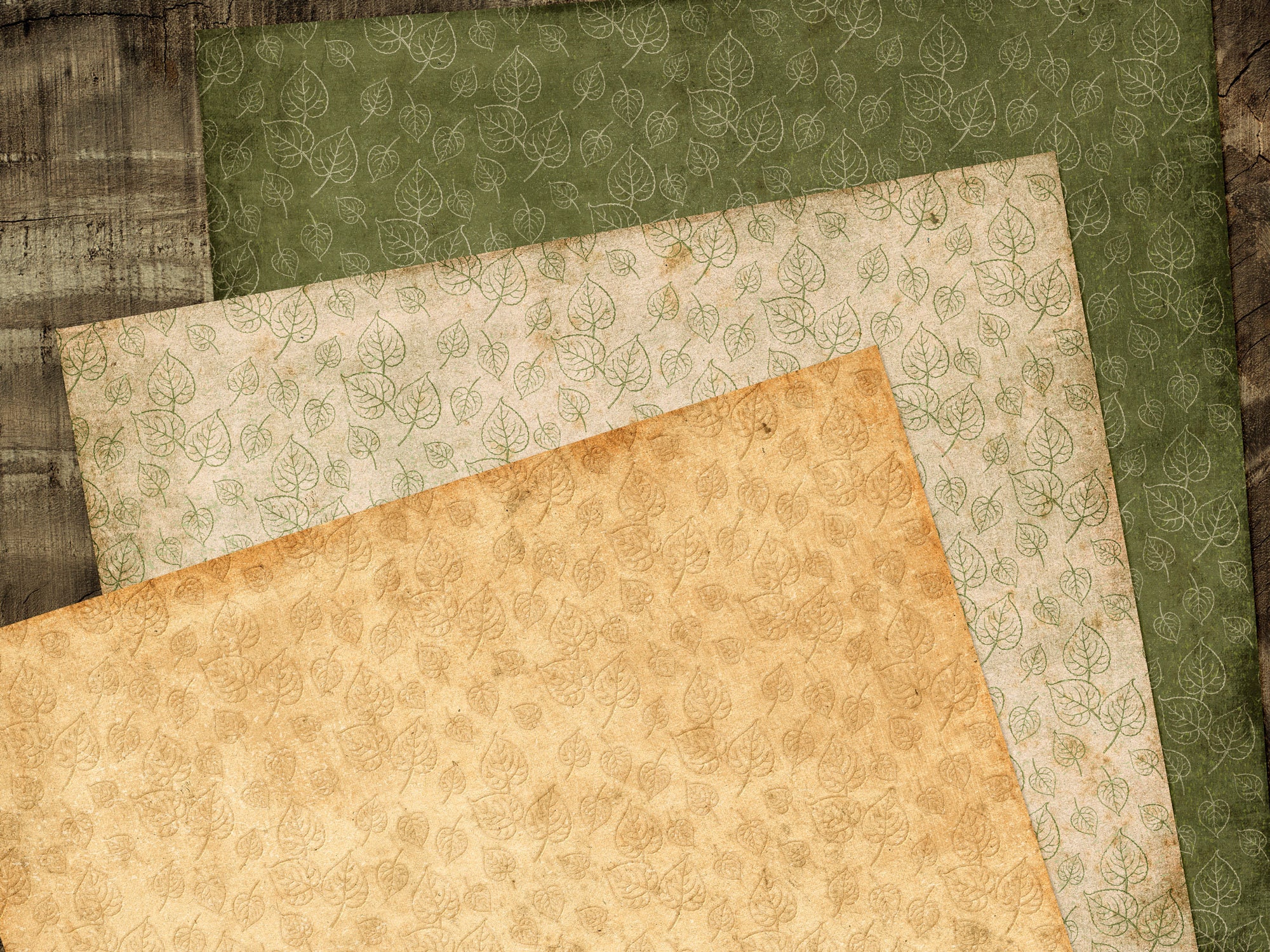 Grunge Fairycore Digital Papers Botanical Print Scrapbook | Etsy
