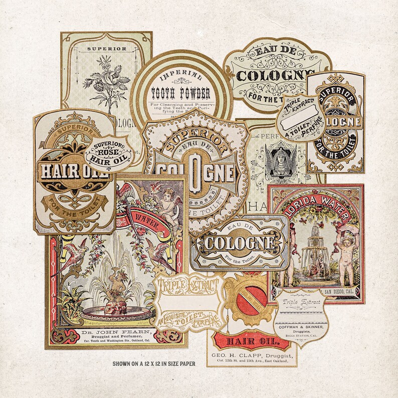 Printable Vintage Apothecary Potion Bottle Labels for - Etsy