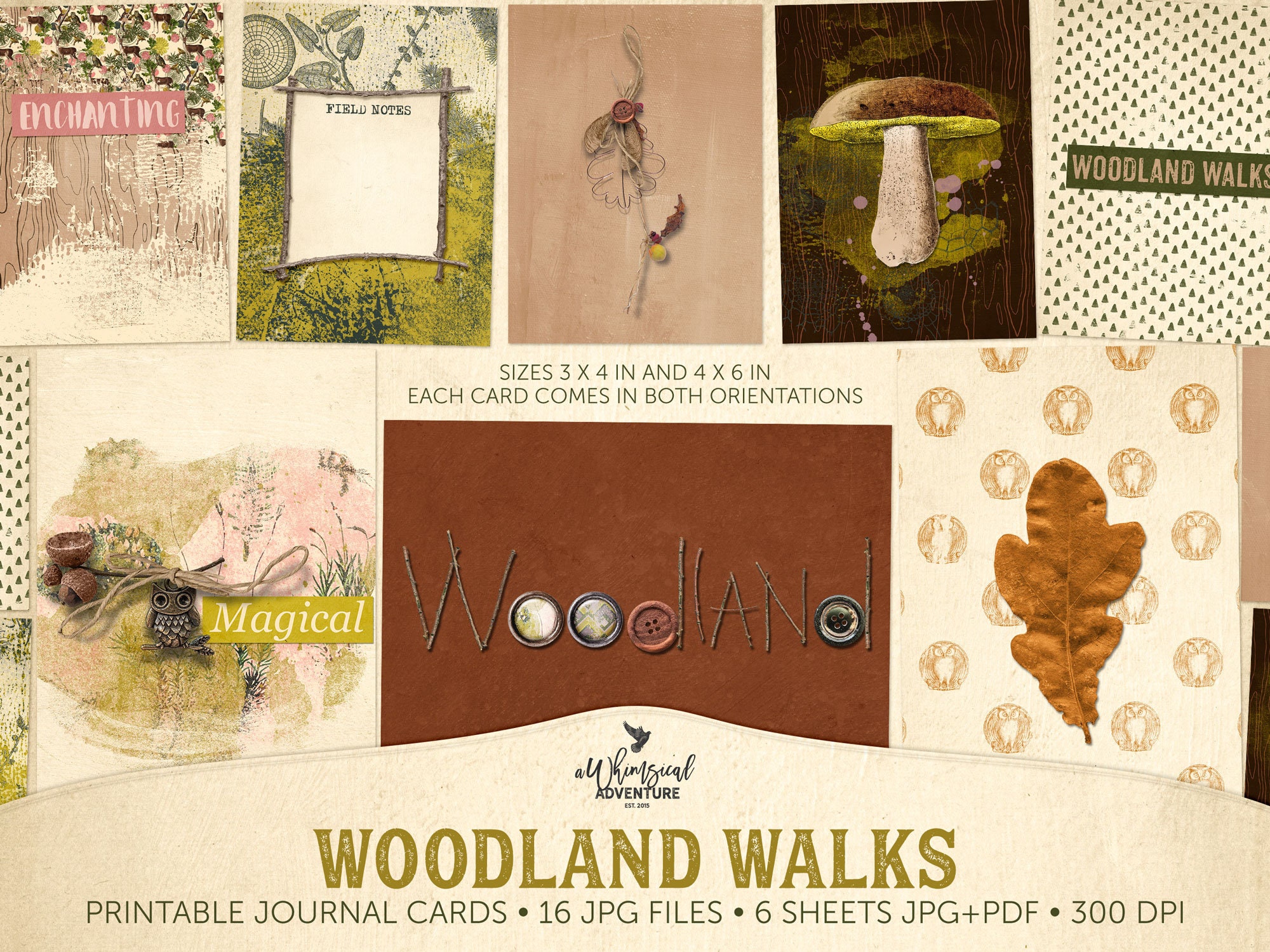Bundle and Save Best Deal Woodland Animals Nature Inspired - Etsy