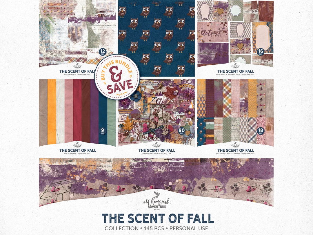 Bundle and Save, Best Deal, Autumn Leaves, Digital Scrapbooking, Fall ...