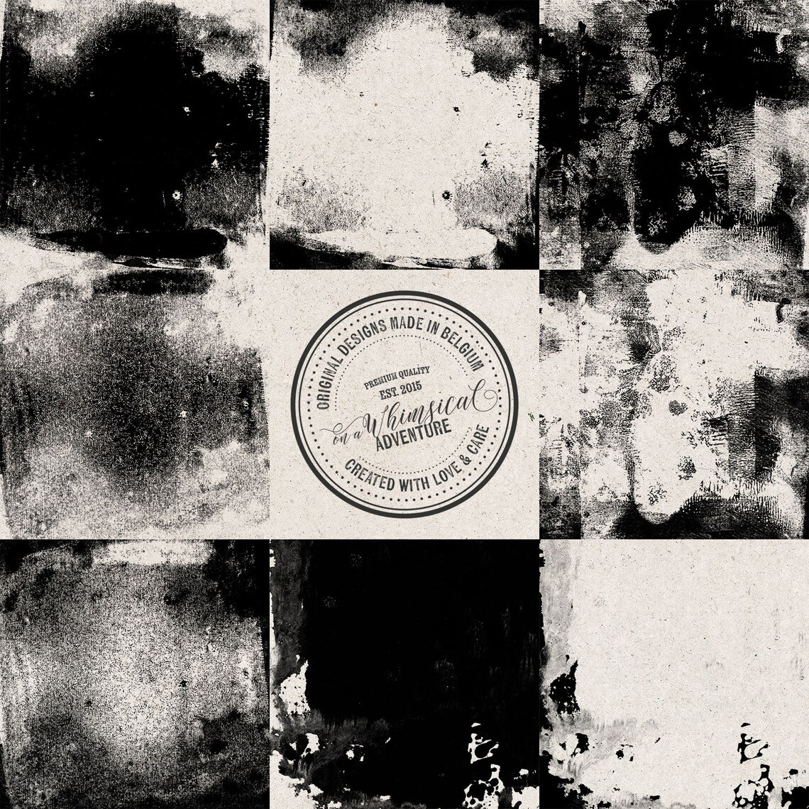 Transparent Digital Overlays Scrapbook Textures Painted - Etsy