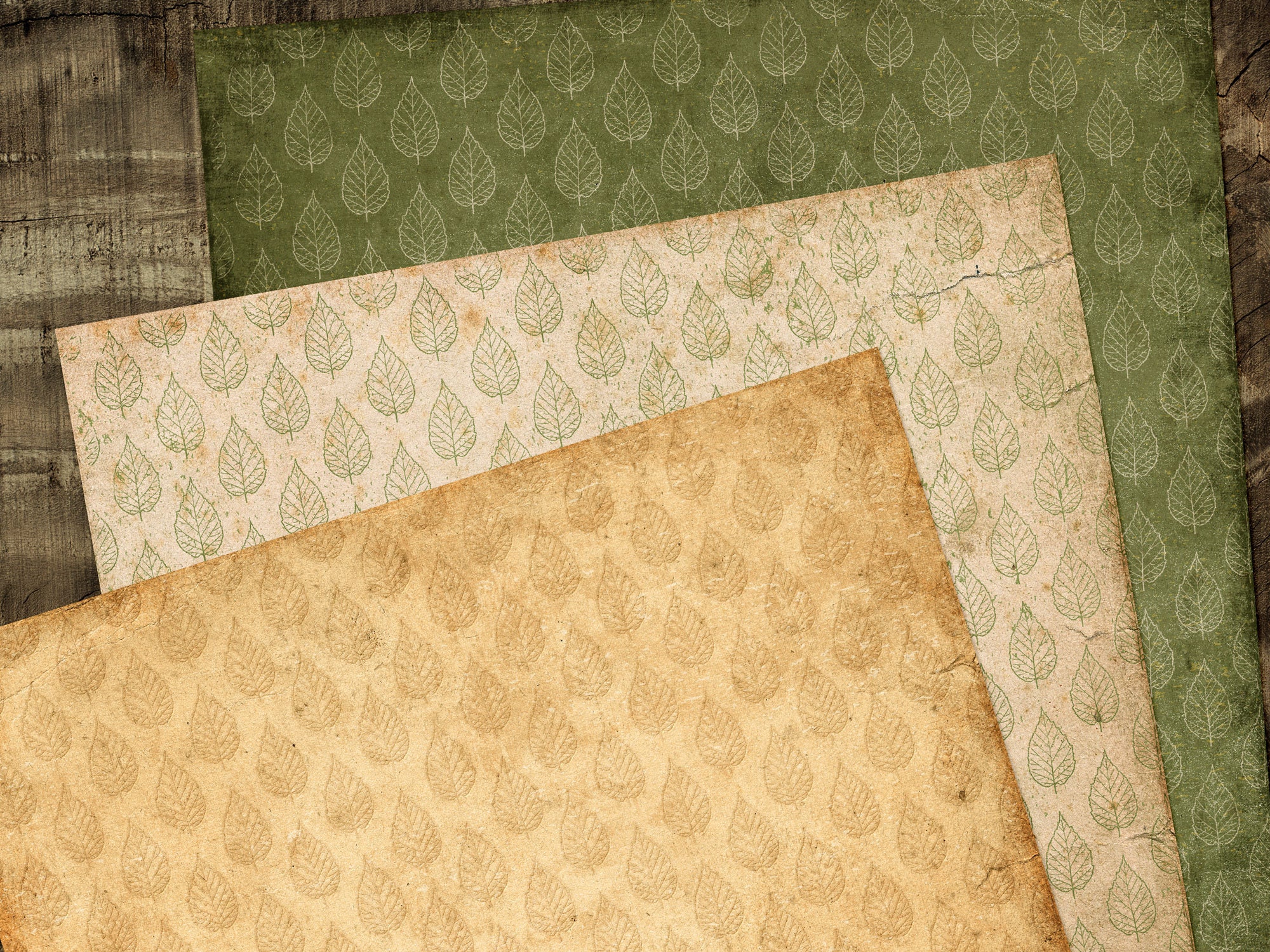 Grunge Fairycore Digital Papers Botanical Print Scrapbook | Etsy