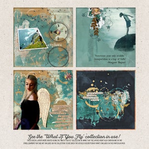 Digital Autumn Scrapbook Paper, Colorful Vintage Floral Patterned Paper ...