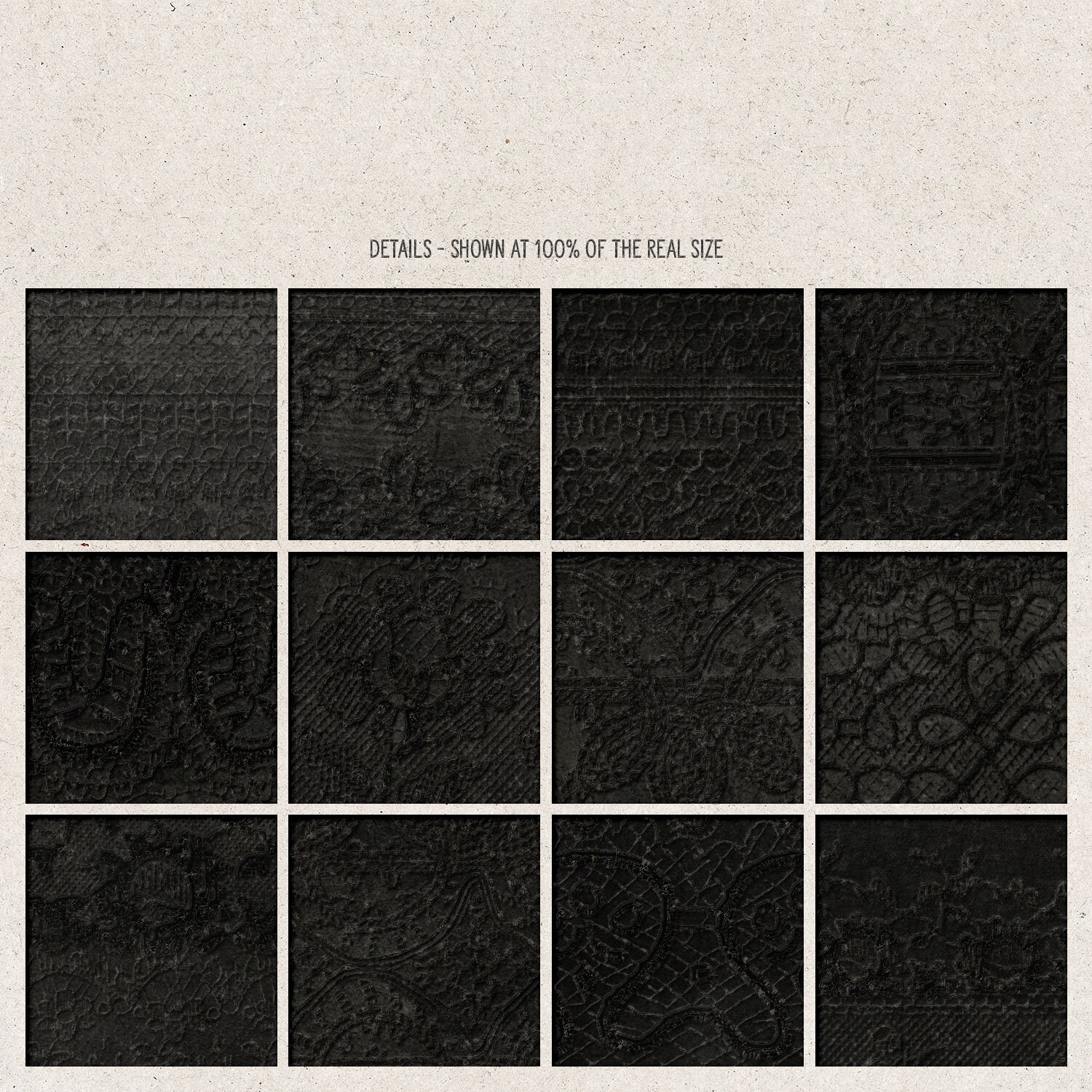 Printable Digital Paper Gothic Black Lace Instant Download - Etsy