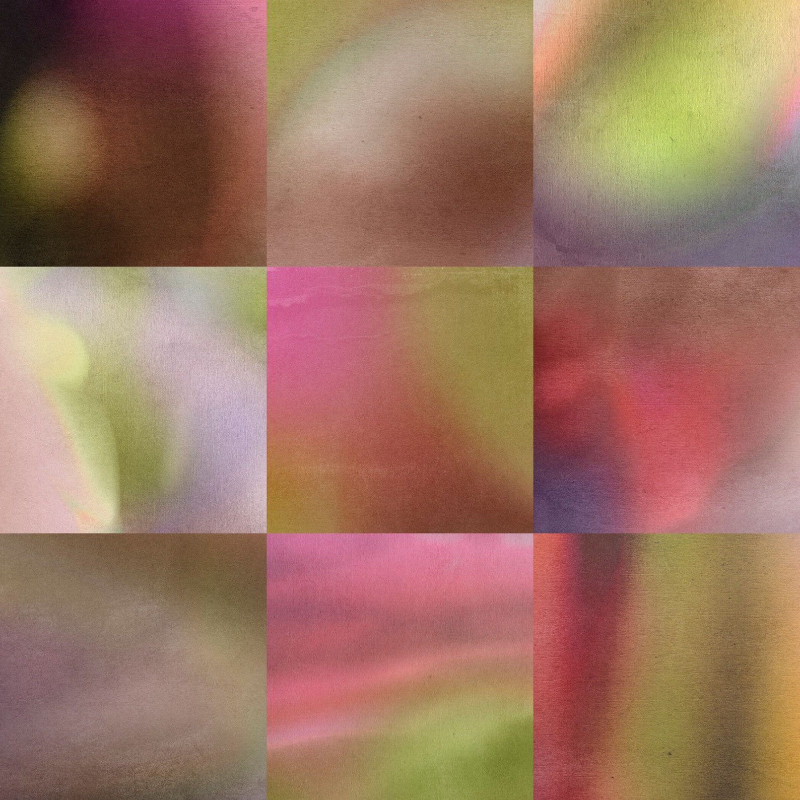 Botanical Color Scheme Ombre Colors Spring Paper Digital - Etsy