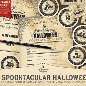 Costume Contest, Printable Forms, Ideas for Halloween, Halloween ...