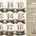Printable Christmas Snow Globe Countdown for Advent Calendar, Instant ...