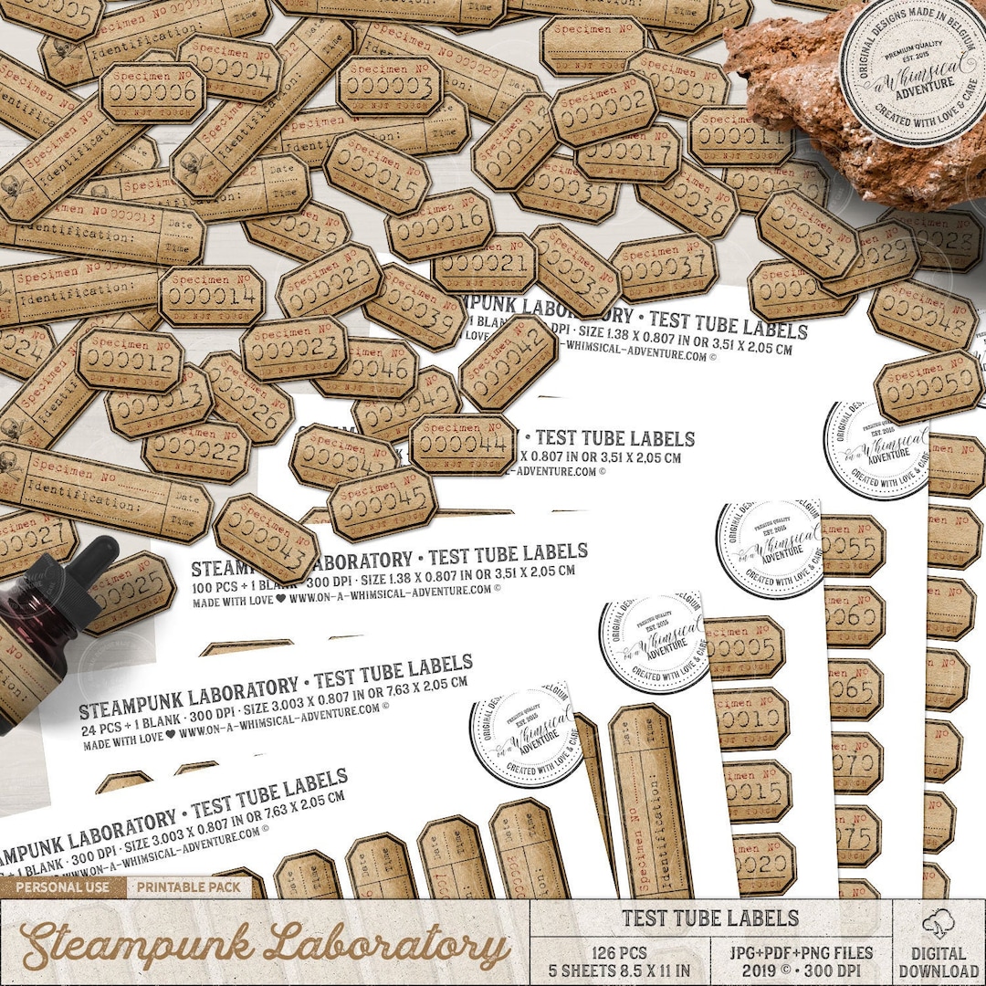 Steampunk Laboratory, Mad Scientist, Science Lab Experiment, Printable ...