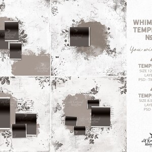 Digital Download Customizable Layered Artistic Scrapbook Layout ...