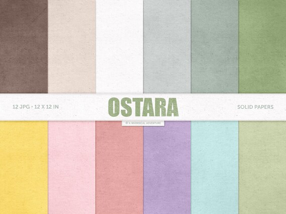 Ostara Scrapbook Paper Easter Card Stock Solid Pastel - Etsy UK