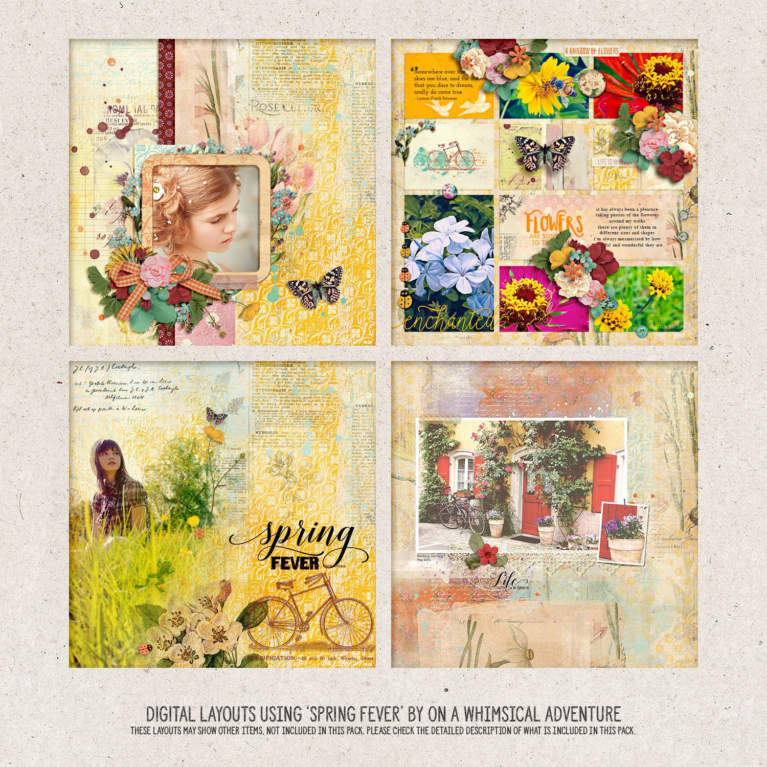 Spring Fever Printable Journal Cards Digital Download Pocket - Etsy