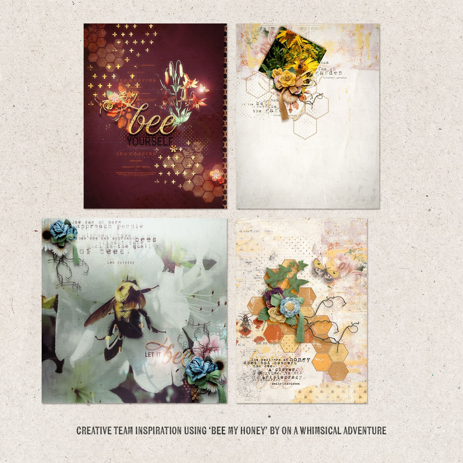 Bee My Honey Digital Paper Beekeeper Gift Save the Bees - Etsy