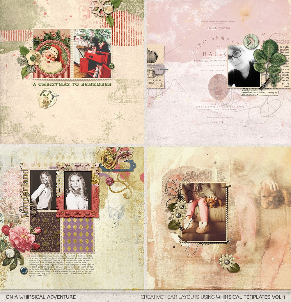 Custom Scrapbook Pages Ready For Use Album Templates Photo | Etsy