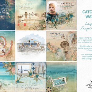 Solid Color, Digital Paper Pack, Instant Download, Beach Vacation, Sea ...