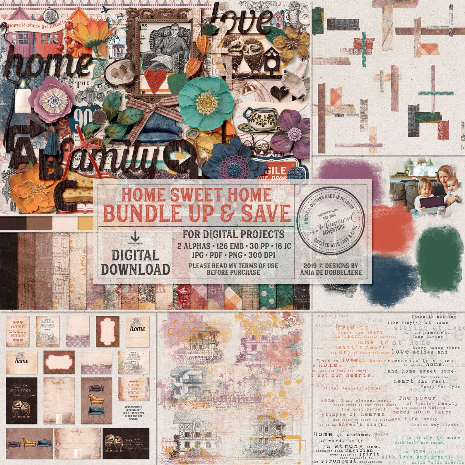 Home Sweet Home New Home Gift Hygge Home Mix and Match | Etsy