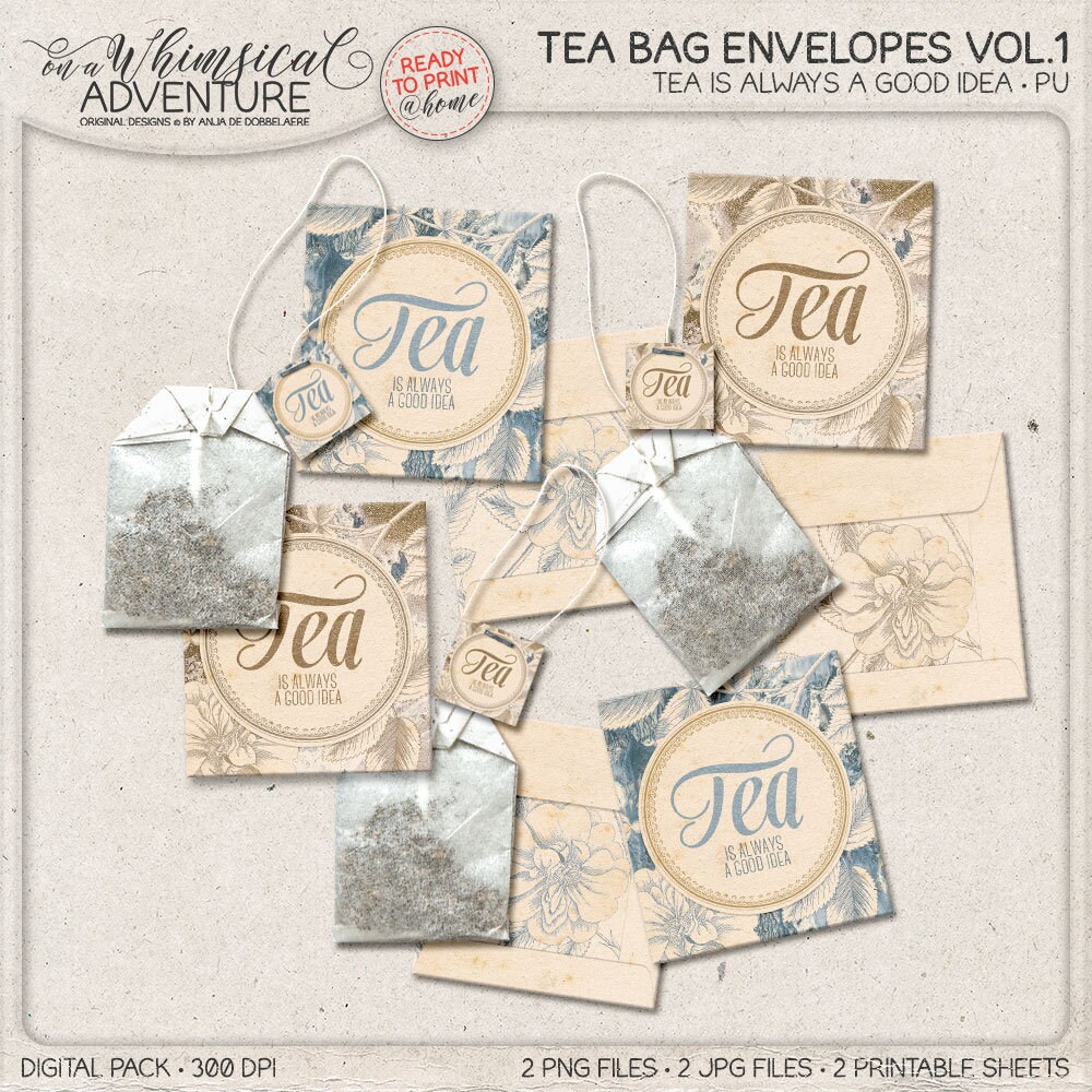 Gold Marble Blue Marble Tea Gift Idea Tea Lover Printable | Etsy