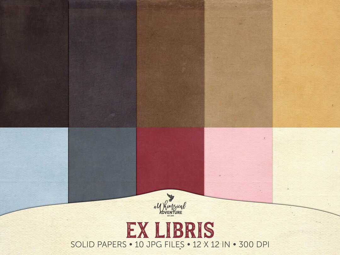 Bibliophile, Bookish Paper Pack, Unicolor Cardboard, for Bookworms and ...