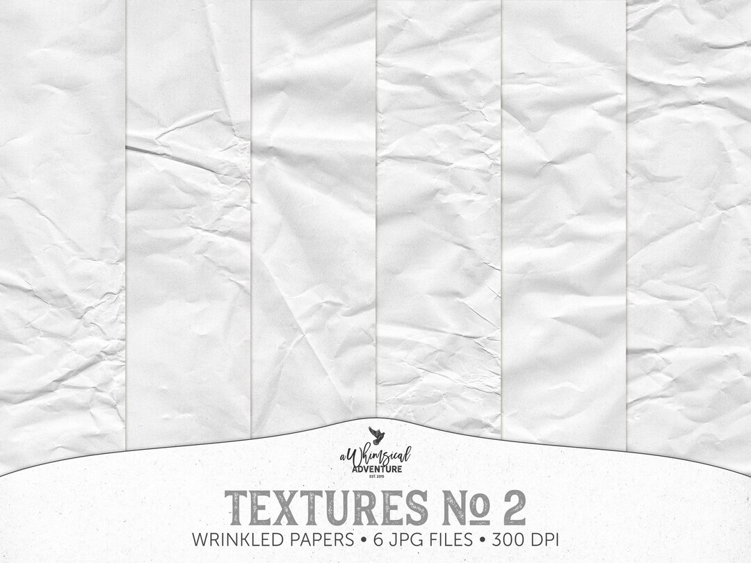 Wrinkled Papers, Folded Textures, Digital Scrapbook Papers, Commercial ...