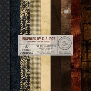 Edgar Allan Poe The Raven Gothic Landscape Instant | Etsy