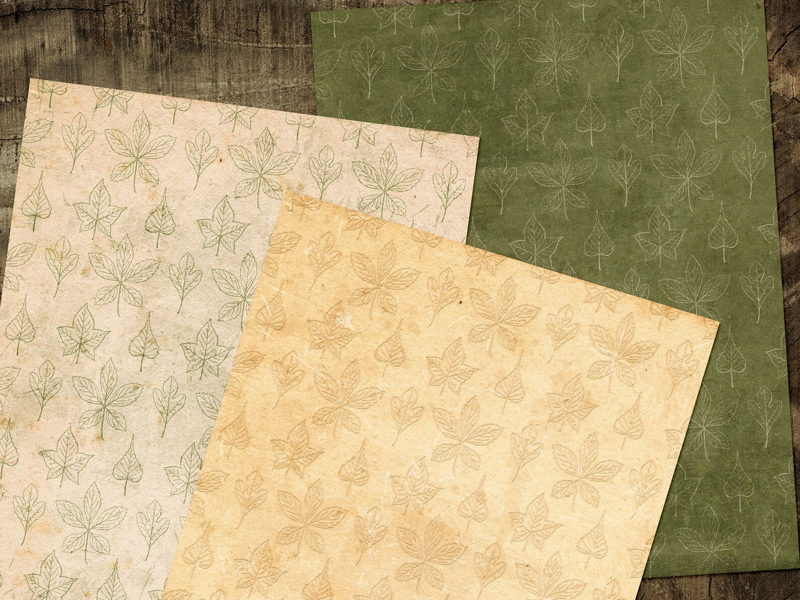 Grunge Fairycore Printable Papers, Botanical Print Scrapbook Paper ...