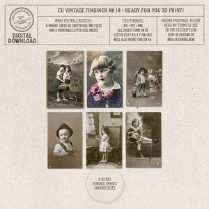 Antique French Postcards - Printable Vintage Pictures - Junk Journal ...