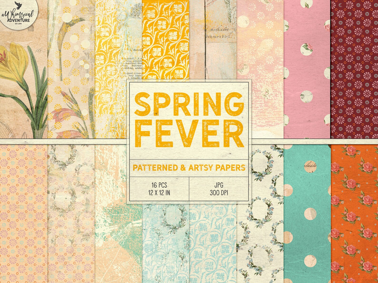 Spring Flowers, Bundle, Best Value, Spring, Colorful, Digital ...