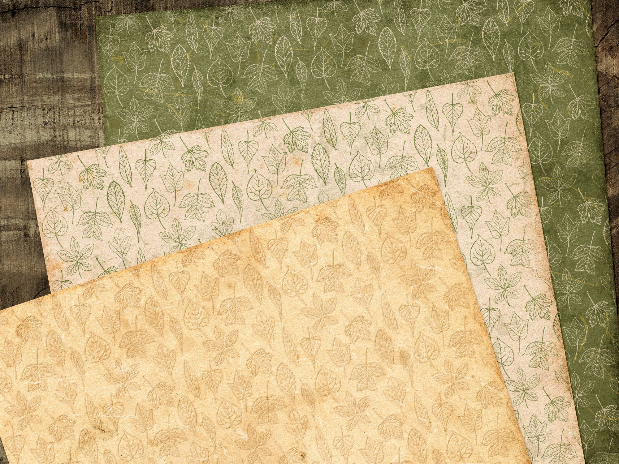 Grunge Fairycore Digital Papers Botanical Print Scrapbook | Etsy