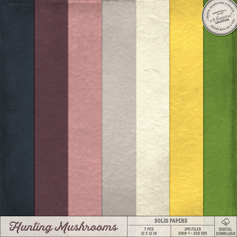 Fall Themed Colors Autumn Paper Pack in the Woods Autumn | Etsy