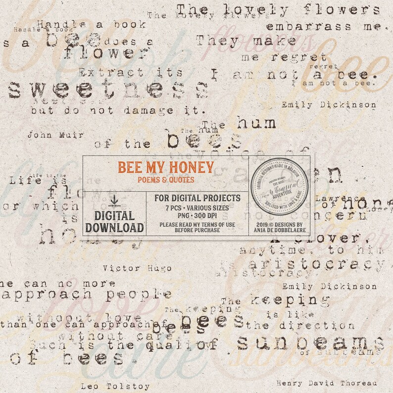 Bee My Honey Scrapbook Bundle Beekeeper Gift Save the Bees - Etsy