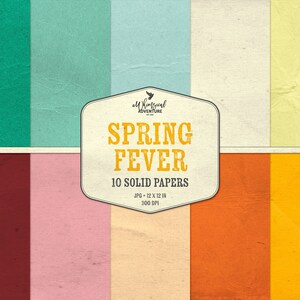 Colorful Card Stock, Spring Pack Paper, Instant Download, Digital Paper ...