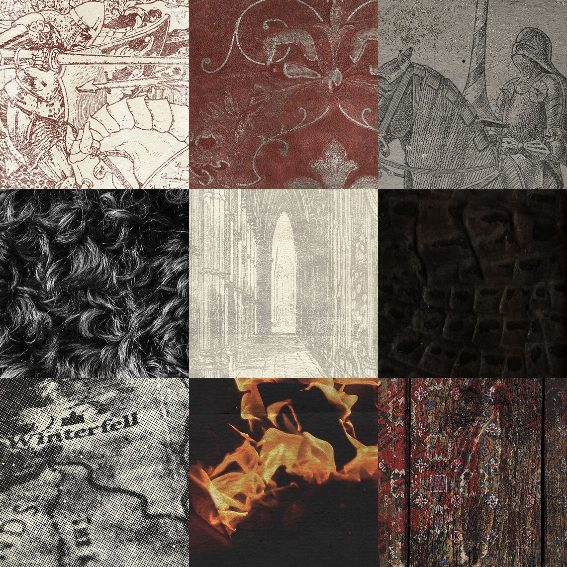 Printable Medieval Style Paper Fantasy Junk Journal Knights | Etsy