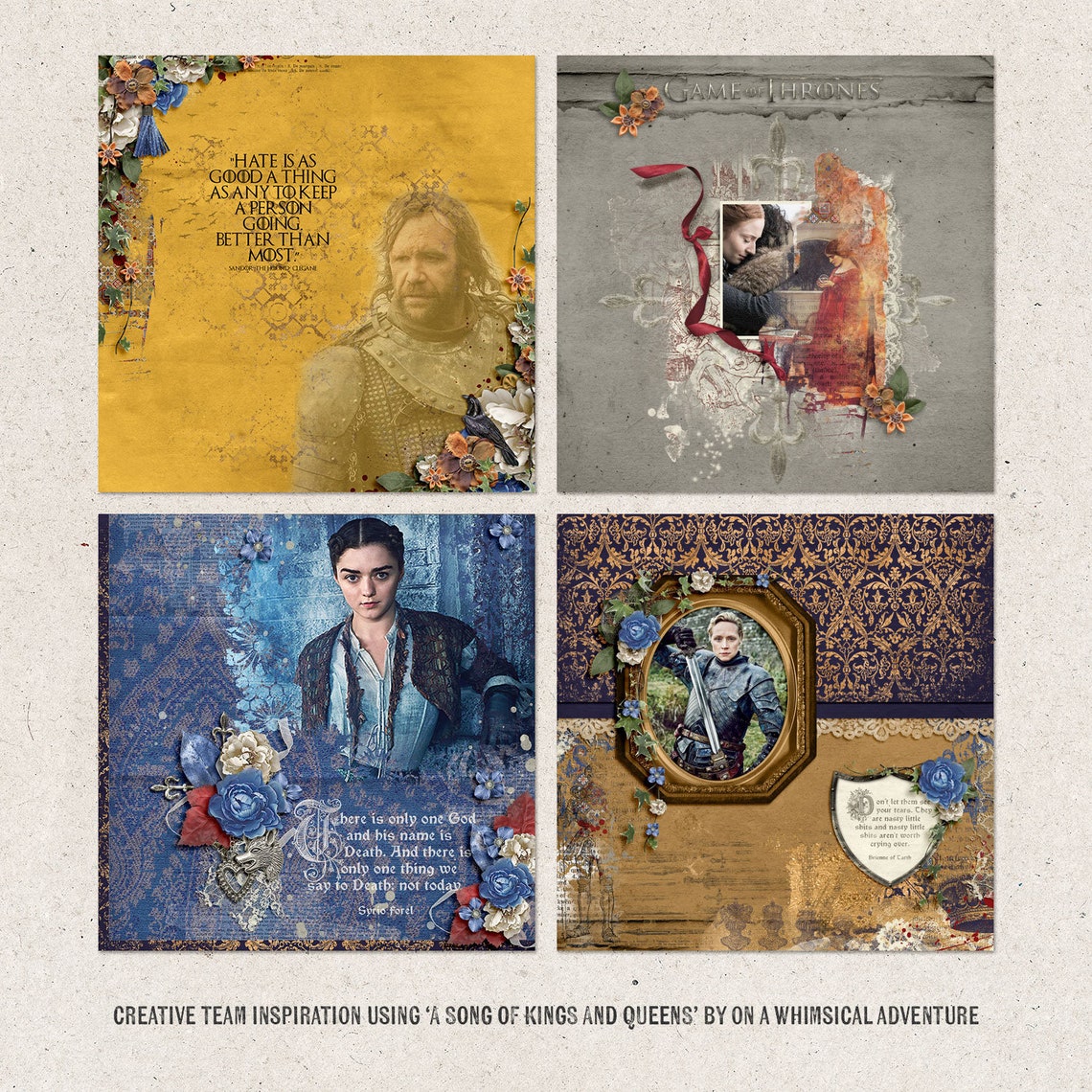 Digital Background Textured Paper Medieval Colors Once Upon - Etsy