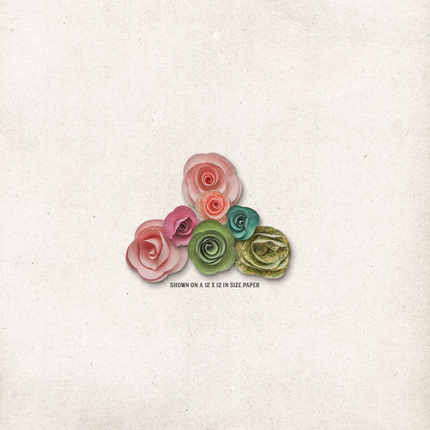 Digital Rose Clipart Paper Roses Paper Flowers Commercial | Etsy