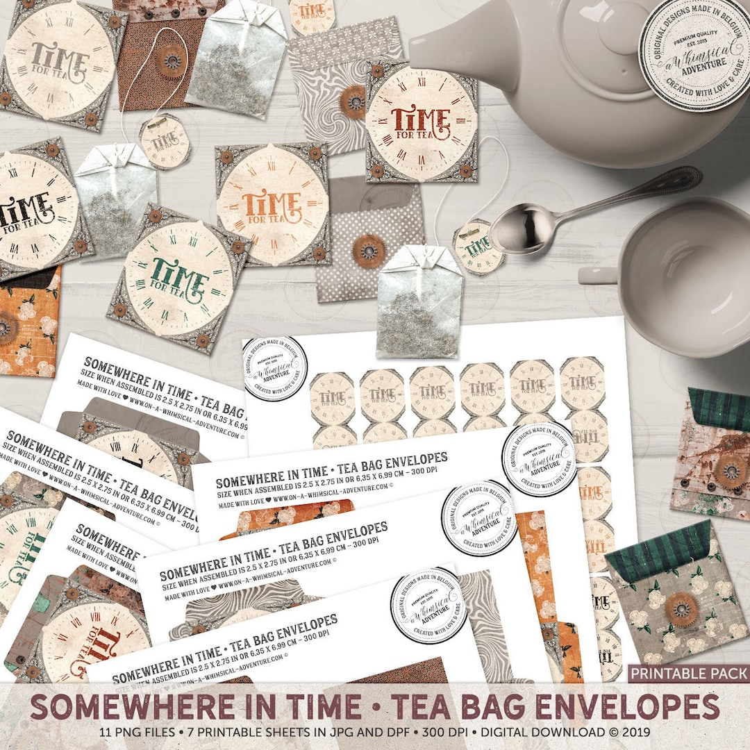 Time for Tea Party, DIY Gifts for Friends, Gift for Tea Lover, Tea Time ...