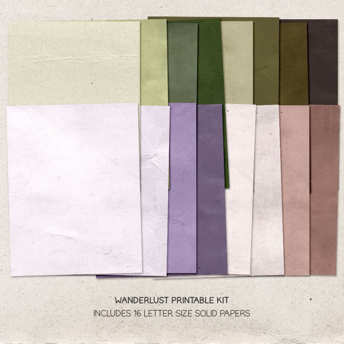 Travel Journal, Printable Stickers, Scrapbook Papers, Digital Download ...