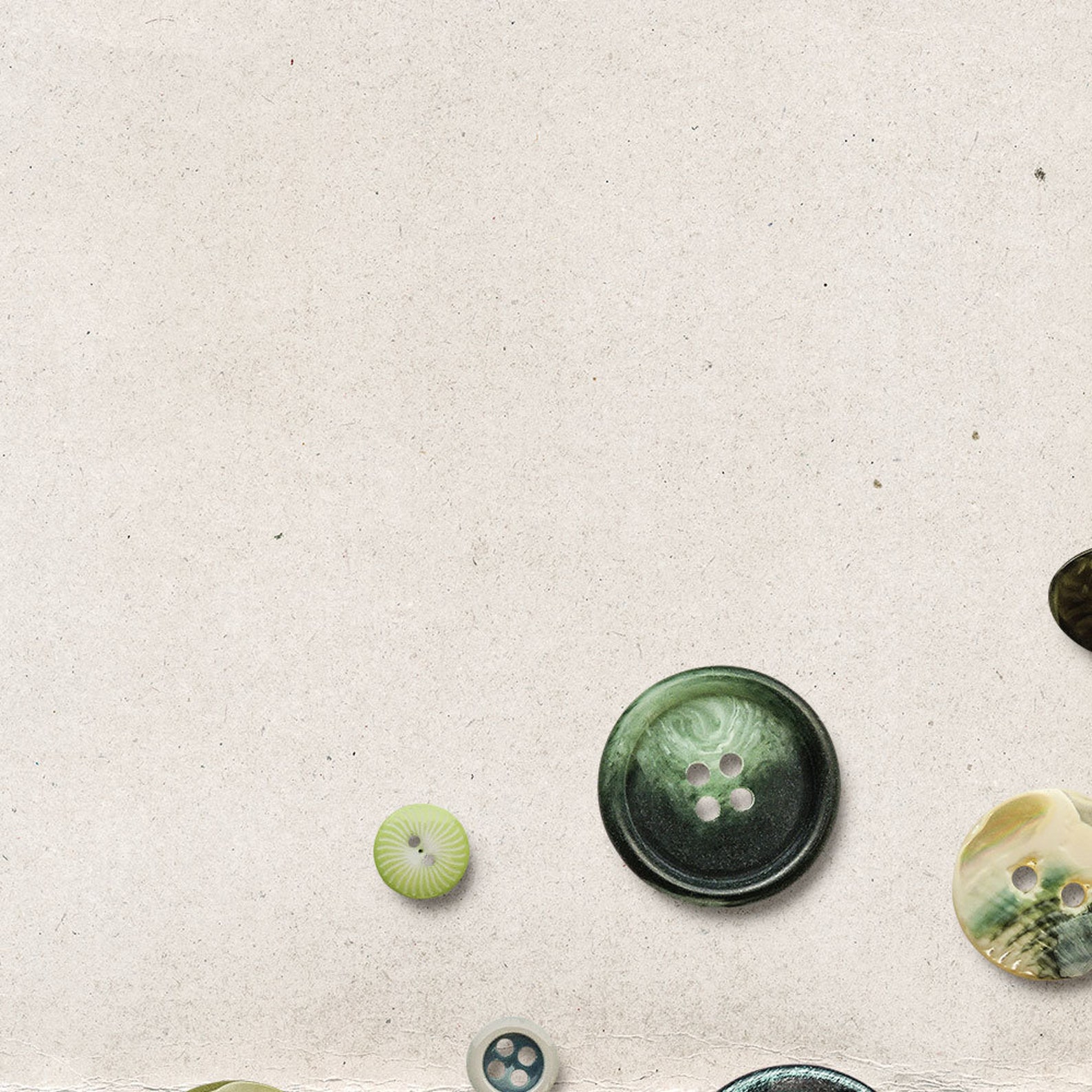 Green Buttons, Digital Scrapbooking Elements, Commercial Use OK ...