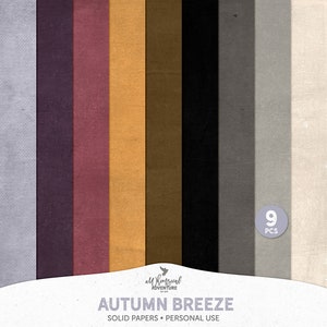 Autumn Decor, Scrapbook Kit, Craft Kit, 12x12 Papers, Fall Colors ...