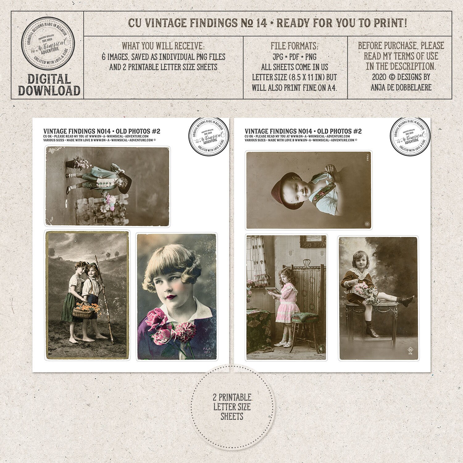 Antique French Postcards Printable Vintage Pictures Junk - Etsy