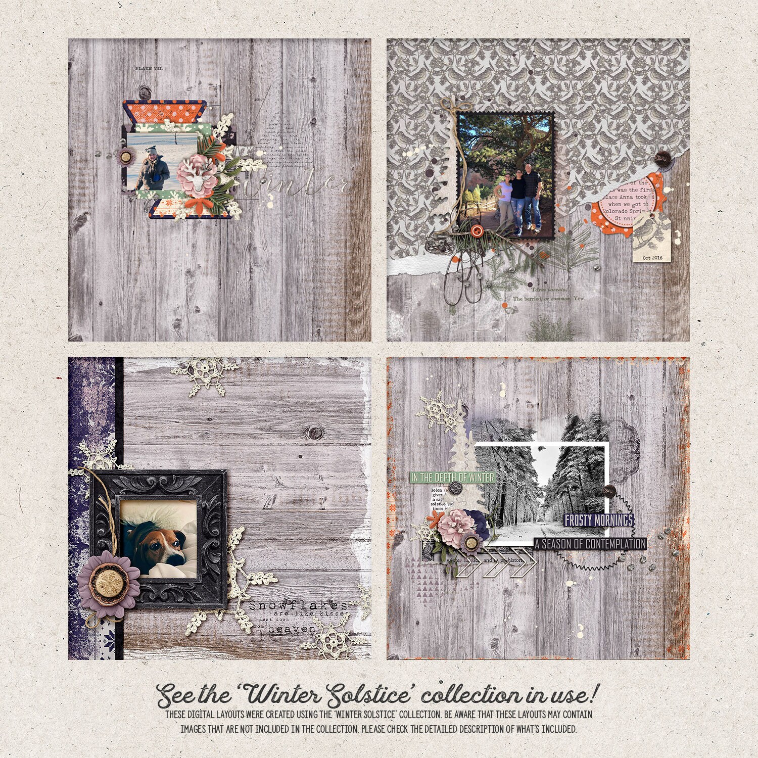 Photo Template, Winter Solstice, Digital Photo Mask, Handmade Clipping ...