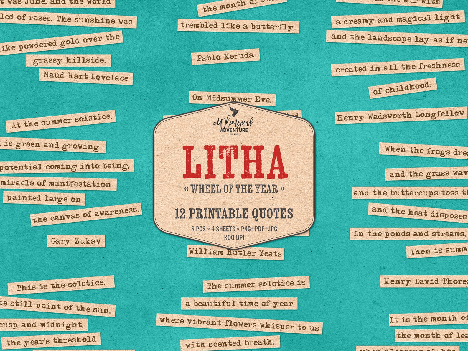 Litha Printable Word Art Summer Quotes and Sayings Junk - Etsy