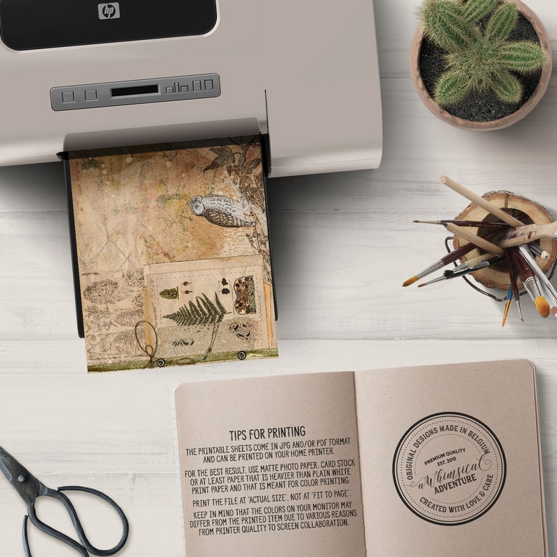 Forest Junk Journal Botanical Journal Kit Nature Journal Kit - Etsy