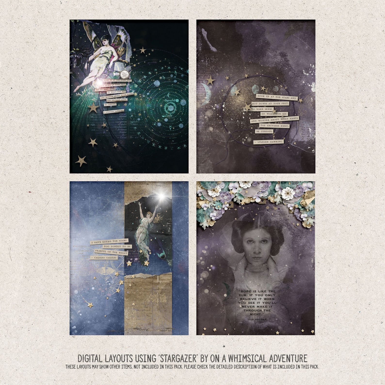 Celestial Scrapbook Paper Vintage Astronomy Background - Etsy