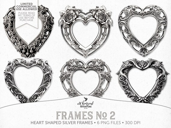 Vintage Heart Frame Tattoo