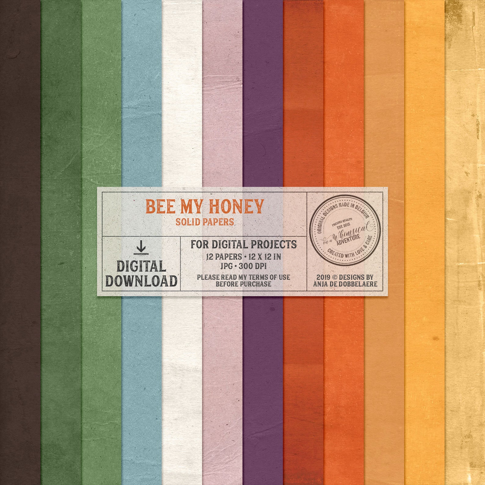 Bee My Honey Digital Paper Beekeeper Gift Save the Bees - Etsy