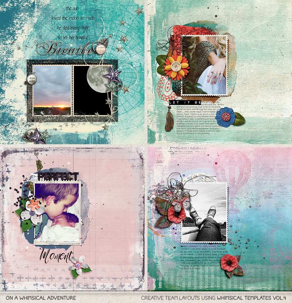 Custom Scrapbook Pages Ready For Use Album Templates Photo | Etsy