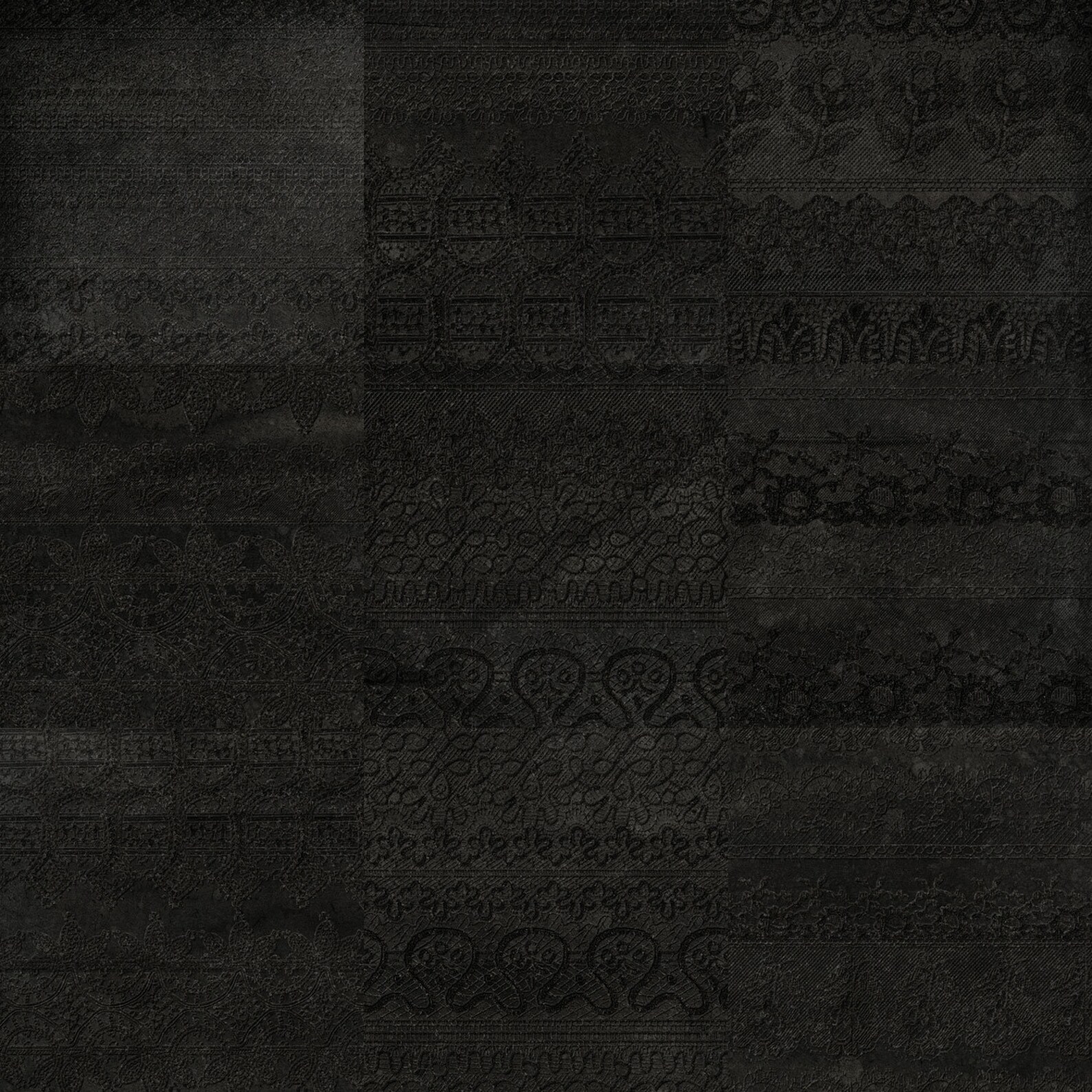 Printable Digital Paper Gothic Black Lace Instant Download - Etsy