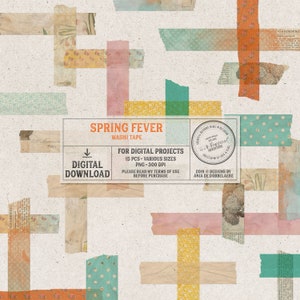 Washi Tape Digital Scrapbooking Instant Download Shabby | Etsy